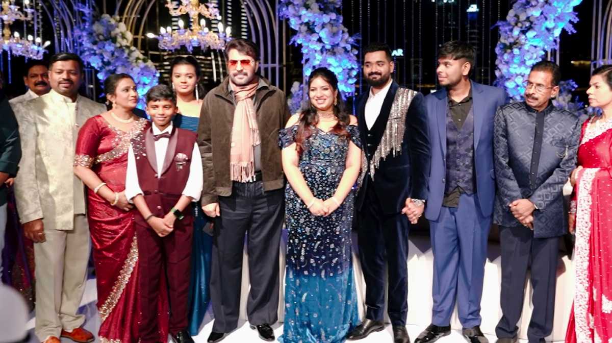 Mammootty Shines at Burj Khalifa Wedding Reception of ICL Fincorp ...