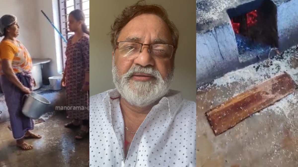 സമരത്തിനിടെ സ്കൂളിലെ ഭക്ഷണം തട്ടിത്തെറിപ്പിച്ച് എസ്.എഫ്.ഐ നേതാവ് ...