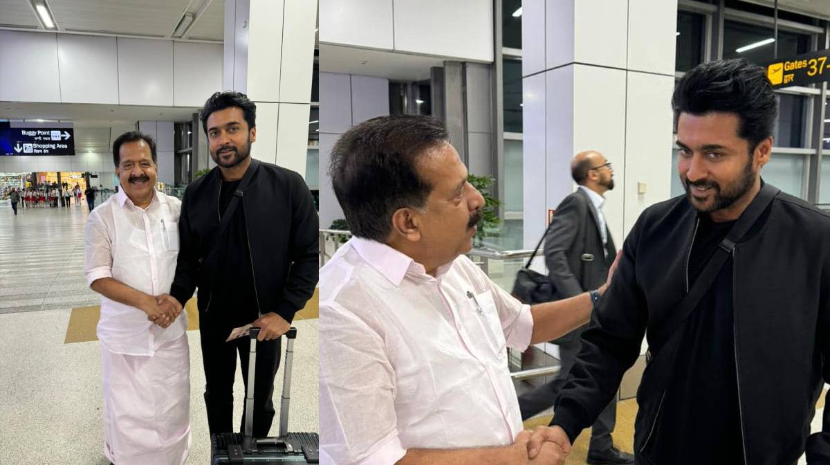 സൂര്യക്കൊപ്പം ചെന്നിത്തല ; ചിത്രം വൈറല്‍ | Suriya | kanguva | teaser ...