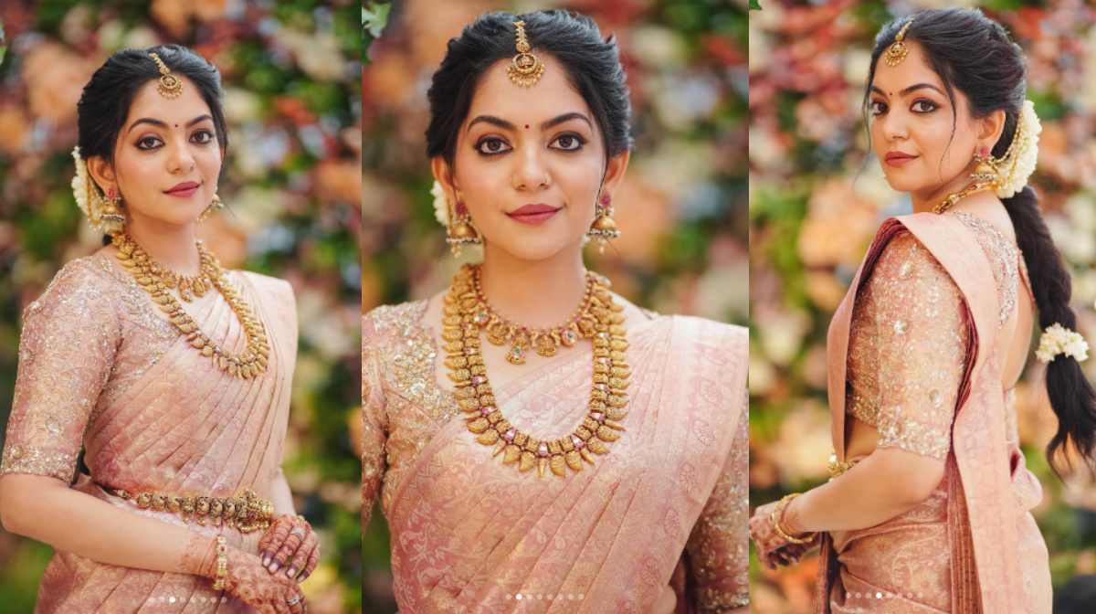 ലാളിത്യം ആര്‍ക്കാണിഷ്ടമാകാത്തത്? കാഞ്ചീപുരം സാരിയില്‍ തിളങ്ങി അഹാന