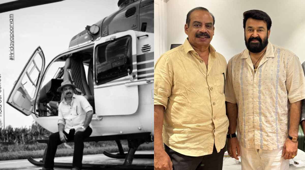 'ഖുറേഷി റഫറന്‍സോ?'; ഹെലികോപ്ടറില്‍ സത്യന്‍ അന്തിക്കാട്; എന്തോ ...