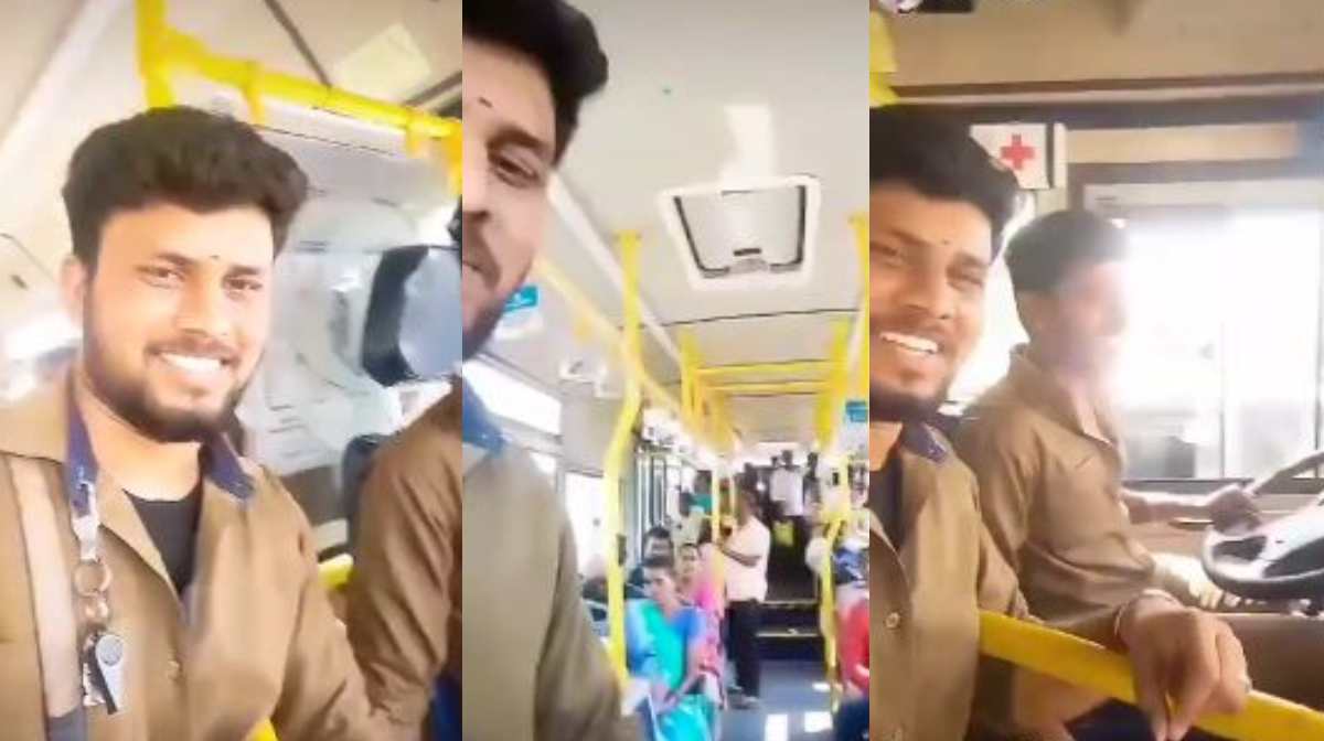 ഡ്രൈവിങ്ങിനിടെ റീല്‍ ഷൂട്ട് | സര്‍ക്കാര്‍ ബസിലെ ഡ്രൈവര്‍ക്കും കണ്ടക്ടര് ...