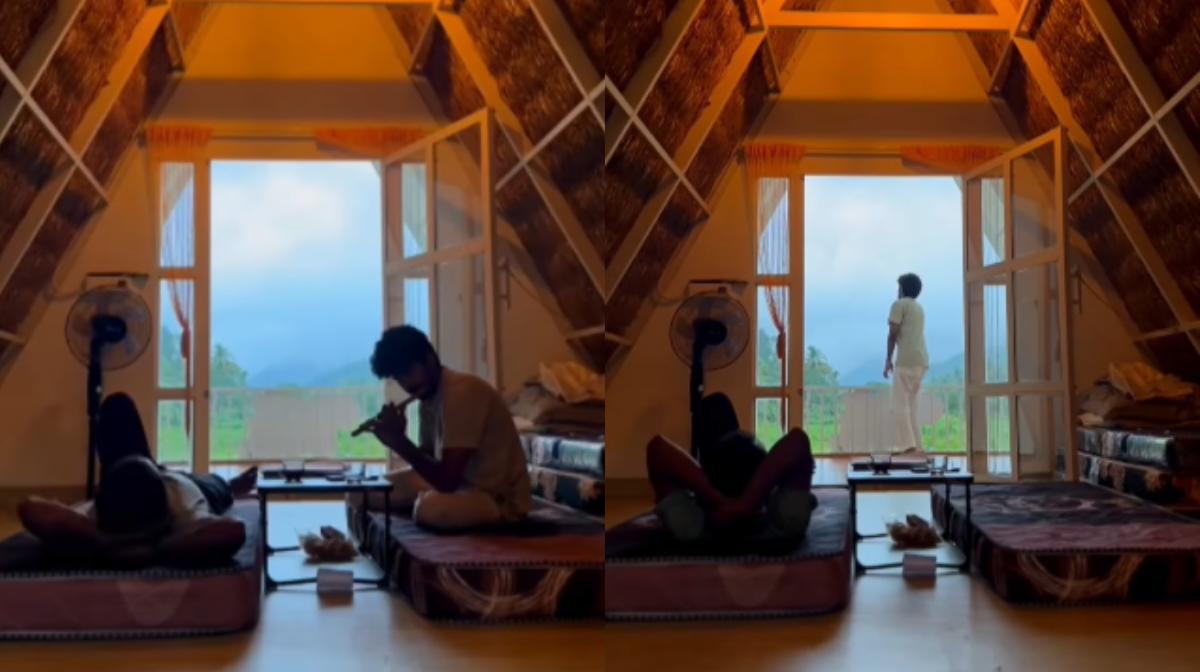 ദേവരാഗത്തിലെ പാട്ട് ഫ്ളൂട്ടില്‍ വായിച്ച് ശബരീഷ്; ഇടിവെട്ടുന്നത് കേട്ട് ...