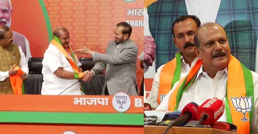 PC George| പി.സി ജോര്‍ജും മകന്‍ ഷോണ്‍ ജോര്‍ജും ബിജെപിയില്‍