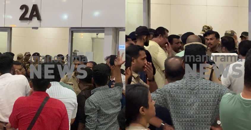 Dubai| Flights| Protest|ദുബായ് ടെര്‍മിനലില്‍ വെള്ളം കയറി; കൂടുതല് ...