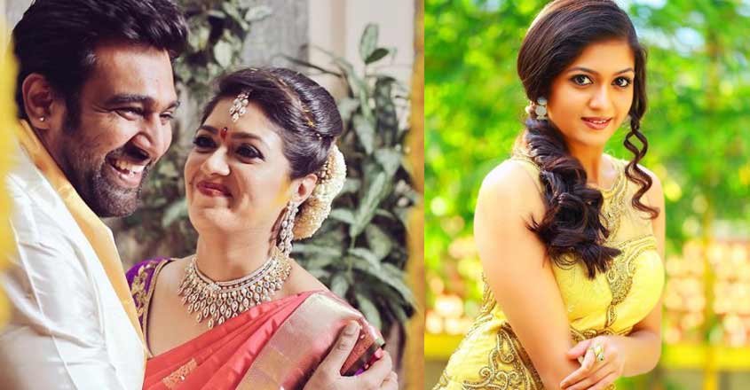 മഞ്ഞൾ,കുങ്കുമം പൂശി പുഞ്ചിരി തൂകി വധു മേഘ്ന– ഹൽദി ആഘോഷചിത്രങ്ങ ...