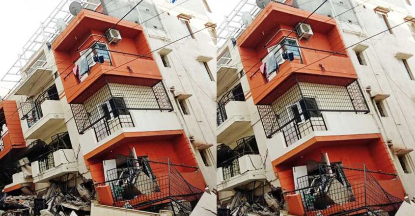 Five-storey building collapses in Bangalore; Video | Building Collapse ...