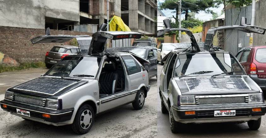 മാരുതി 800നെ സോളർ കാറാക്കി മാറ്റിയ ബിലാൽ അഹമ്മദ്; 11 വർഷത്തെ അധ്വാനം