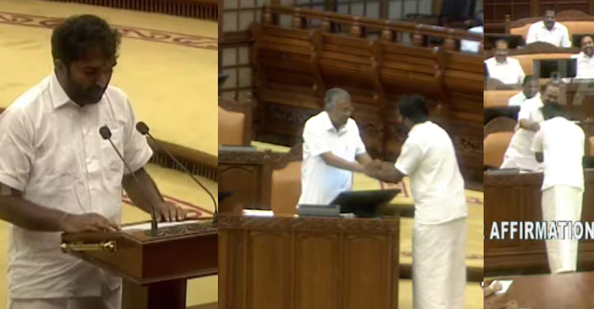 കൈകൊടുത്ത് പിണറായി , തോളില്‍ തട്ടി സതീശന്‍ ; ചാണ്ടി ഉമ്മൻ ഇനി എംഎല്‍എ ...
