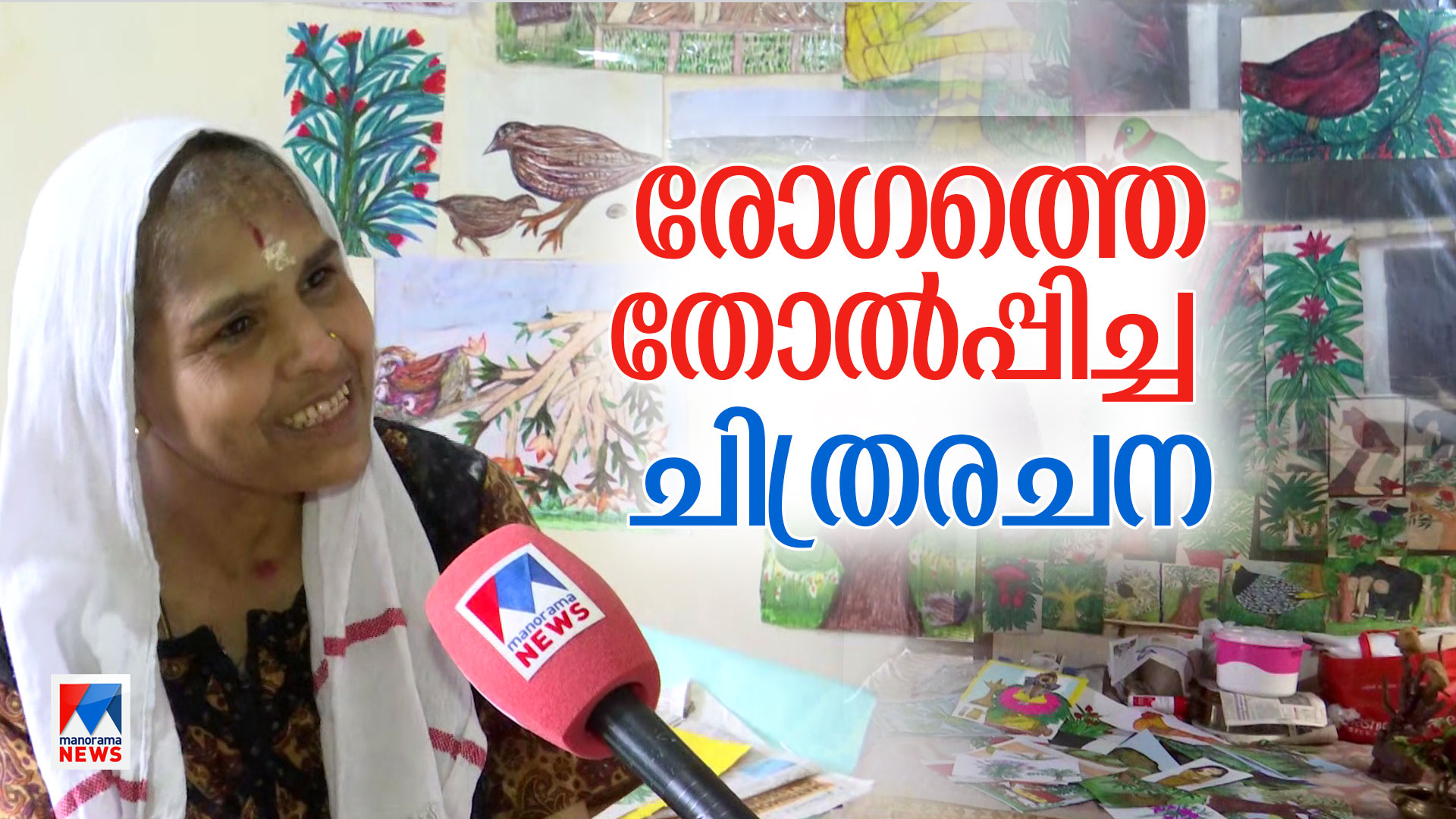 പ്രഭാവതിയുടെ മനസ് തളരില്ല ; കൂട്ടിനുണ്ട് നിറക്കൂട്ടുകള്‍ | prabavathy ...