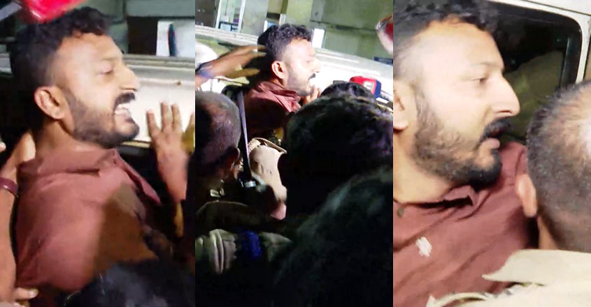 Kerala Police| Rahul Mamkootathil|'പിടിച്ച് കേറ്റടേ'യെന്ന് പൊലീസ്; 'ഷര് ...