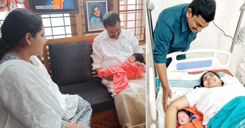 ‘മോളെ കാണാൻ മാഷ് ’ ; ചിത്രം പങ്കുവച്ച് സച്ചിന്‍ ദേവ് ...