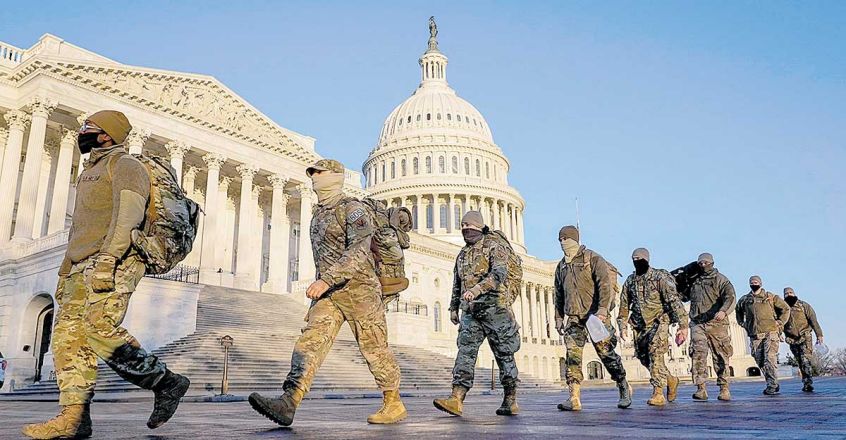 യുഎസ്സിൽ വീണ്ടും കലാപ സാധ്യത; 50 ഇടത്ത് എഫ്ബിഐ മുന്നറിയിപ്പ്: അതിജാഗ്രത